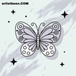 52+ Simple and Easy Butterfly Drawing Ideas for Beginner - Artist Been