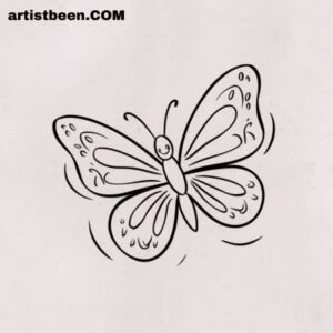52+ Simple and Easy Butterfly Drawing Ideas for Beginner - Artist Been