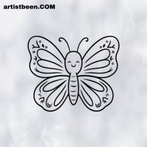 52+ Simple and Easy Butterfly Drawing Ideas for Beginner - Artist Been