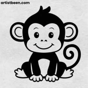 55+ Simple and Easy Monkey Drawing Ideas For Beginners - Artist Been