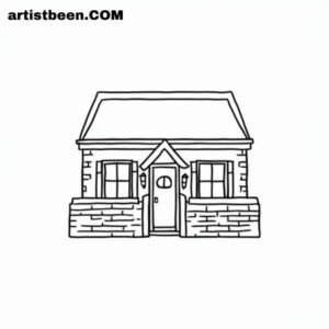 80+ Simple and Easy House Drawing Ideas for Beginner - Artist Been