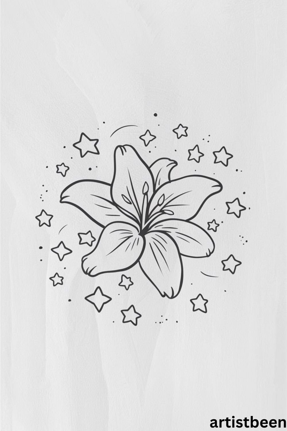 60+ Easy Lily Drawing Ideas for Beginners - Artist Been