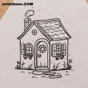 80+ Simple and Easy House Drawing Ideas for Beginner - Artist Been