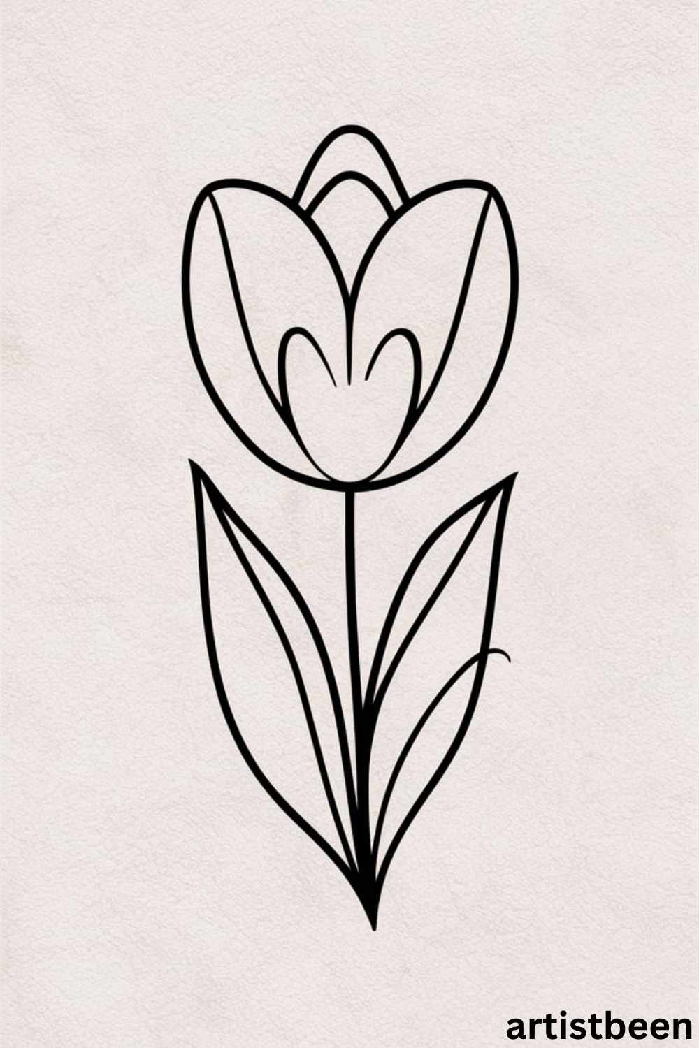 60+ Easy Tulip Drawing Ideas for Beginners - Artist Been