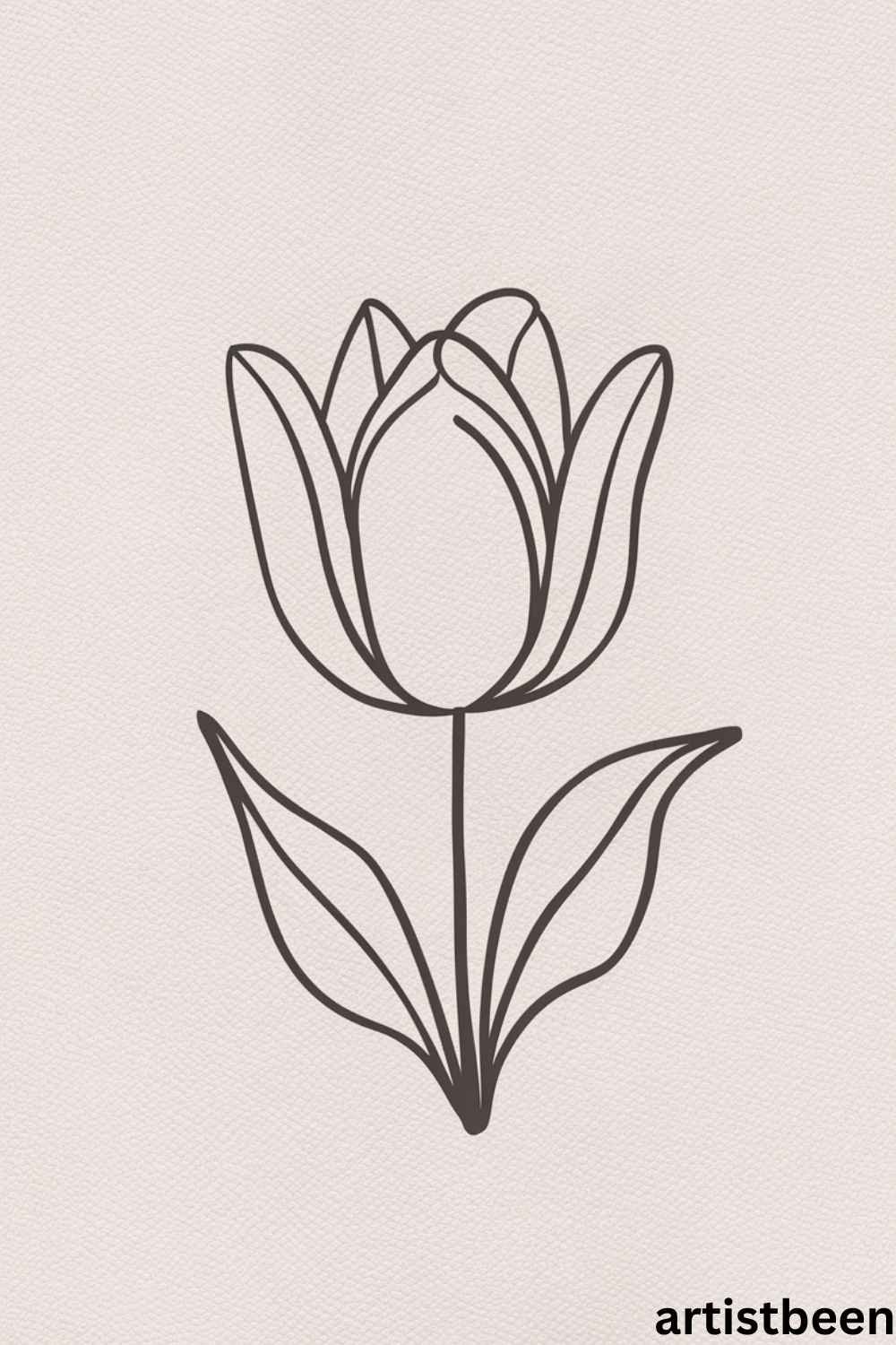 60+ Easy Tulip Drawing Ideas for Beginners - Artist Been