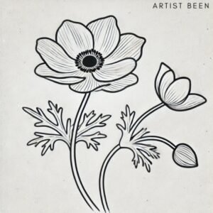 50+ Easy Anemone Flower Drawing Ideas for Beginners - Artist Been