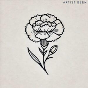 40+ Easy Carnation Drawing Ideas for Beginners - Artist Been
