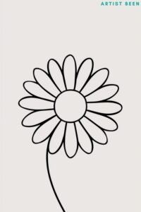 50+ Easy Daisy Drawing Ideas for Beginners - Artist Been