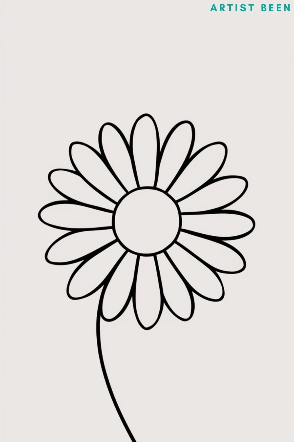 50+ Easy Daisy Drawing Ideas for Beginners - Artist Been