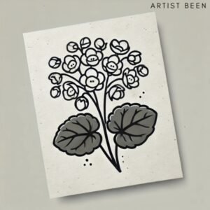 40+ Easy Begonia Flower Drawing Ideas for Beginners - Artist Been