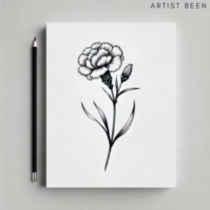 40+ Easy Carnation Drawing Ideas for Beginners - Artist Been