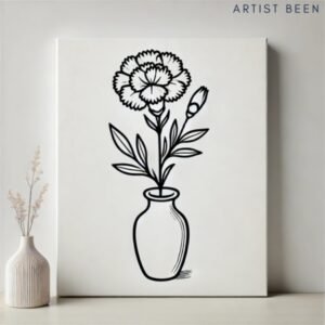 40+ Easy Carnation Drawing Ideas for Beginners - Artist Been