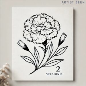 40+ Easy Carnation Drawing Ideas for Beginners - Artist Been