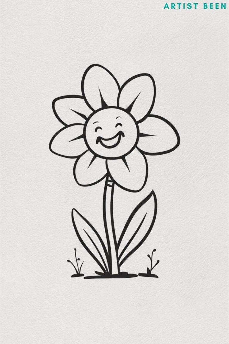 50+ Easy Daffodil Drawing Ideas for Beginners - Artist Been