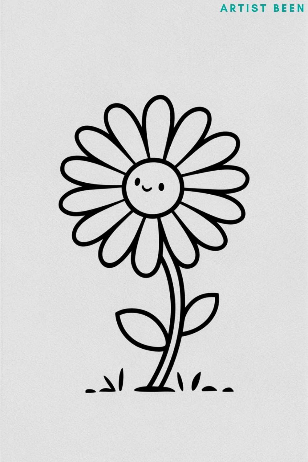 50+ Easy Daisy Drawing Ideas for Beginners - Artist Been