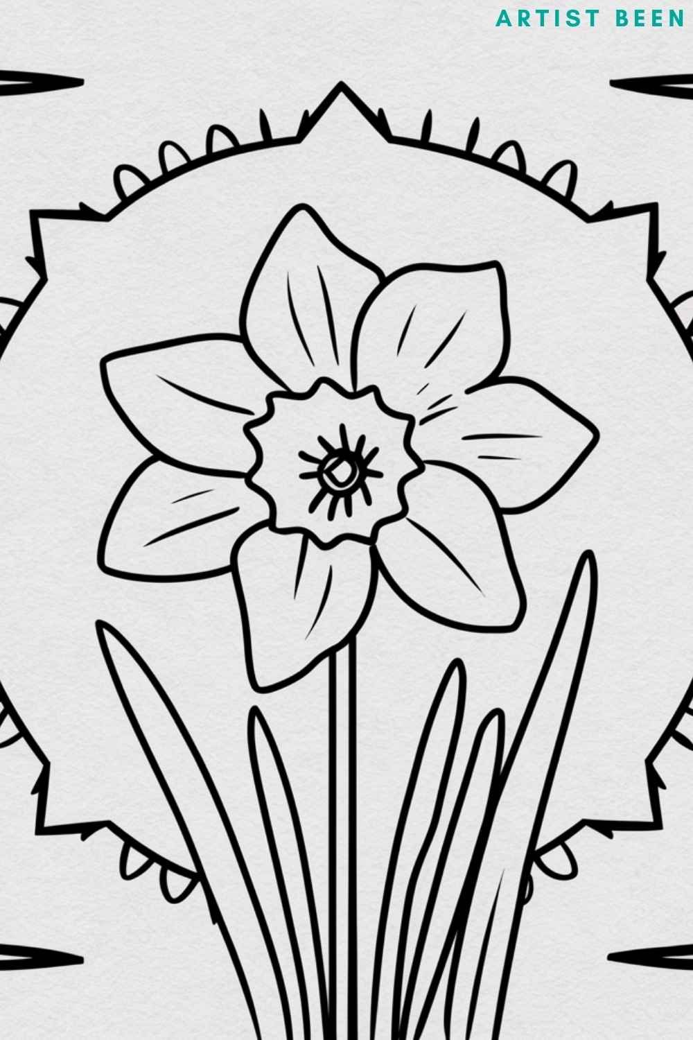 50+ Easy Daffodil Drawing Ideas for Beginners - Artist Been