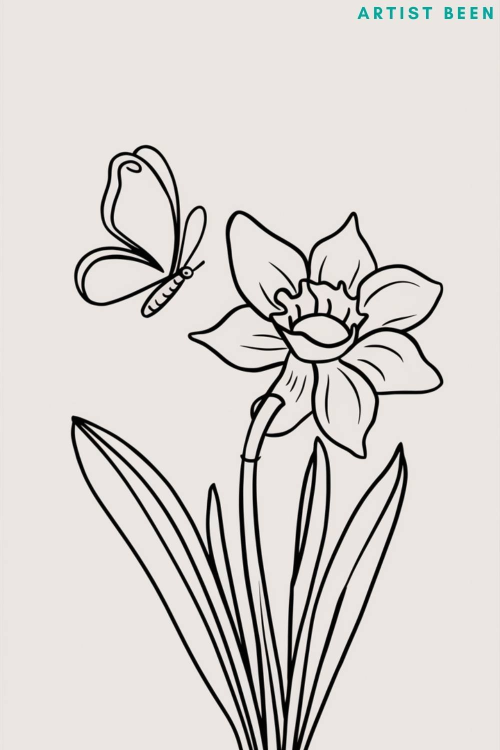 50+ Easy Daffodil Drawing Ideas for Beginners - Artist Been