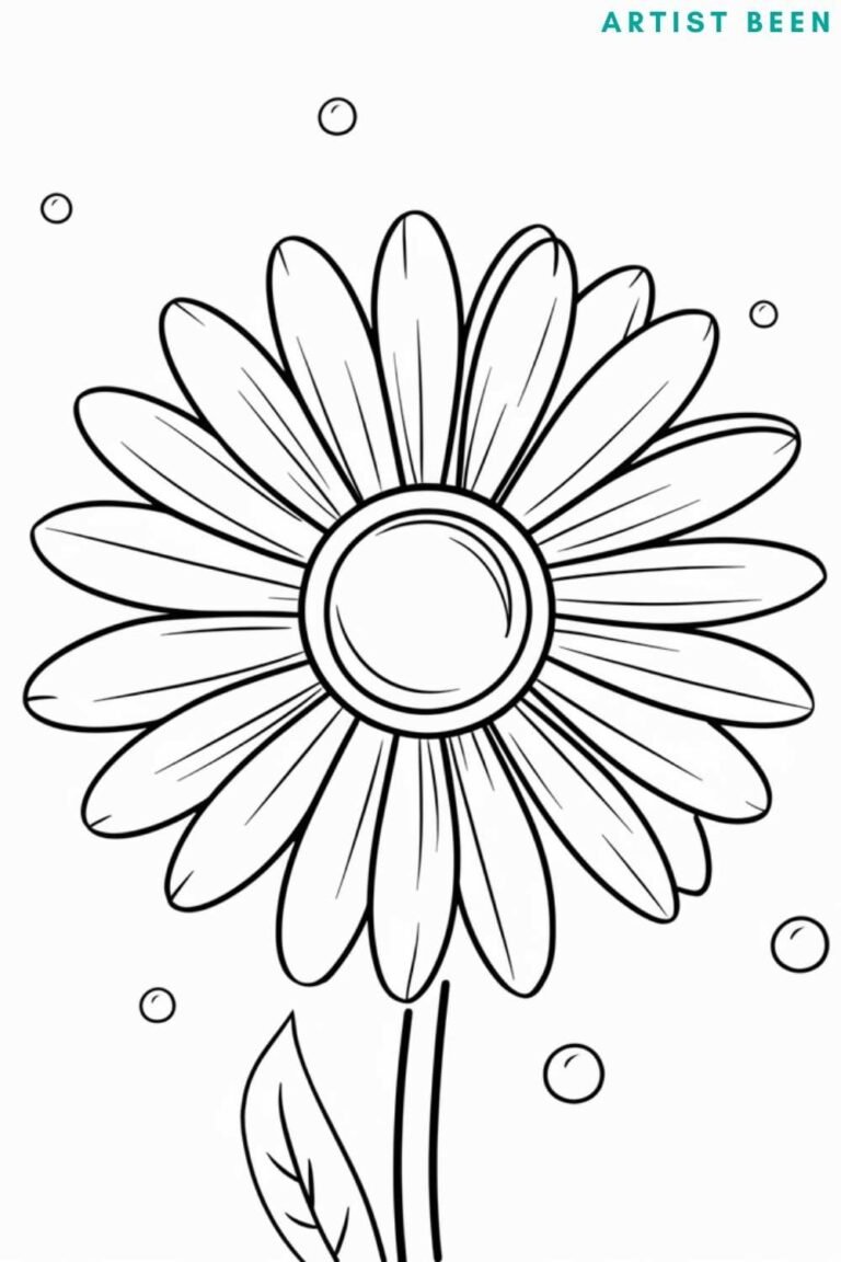 50+ Easy Daisy Drawing Ideas for Beginners - Artist Been