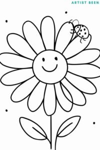 50+ Easy Daisy Drawing Ideas for Beginners - Artist Been