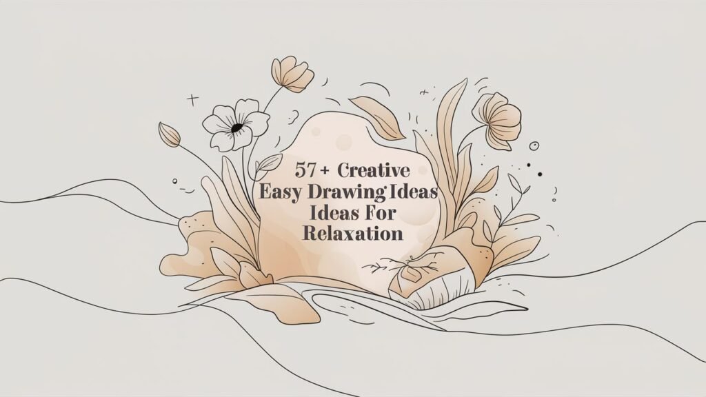 57+ Creative Easy Drawing Ideas for Relaxation - Artist Been
