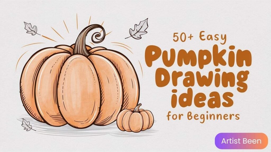 50+ Easy Pumpkin Drawing Ideas for Beginners - Artist Been