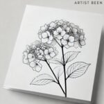 40+ Easy Hydrangea Flower Drawing Ideas for Beginners - Artist Been