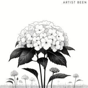 40+ Easy Hydrangea Flower Drawing Ideas for Beginners - Artist Been