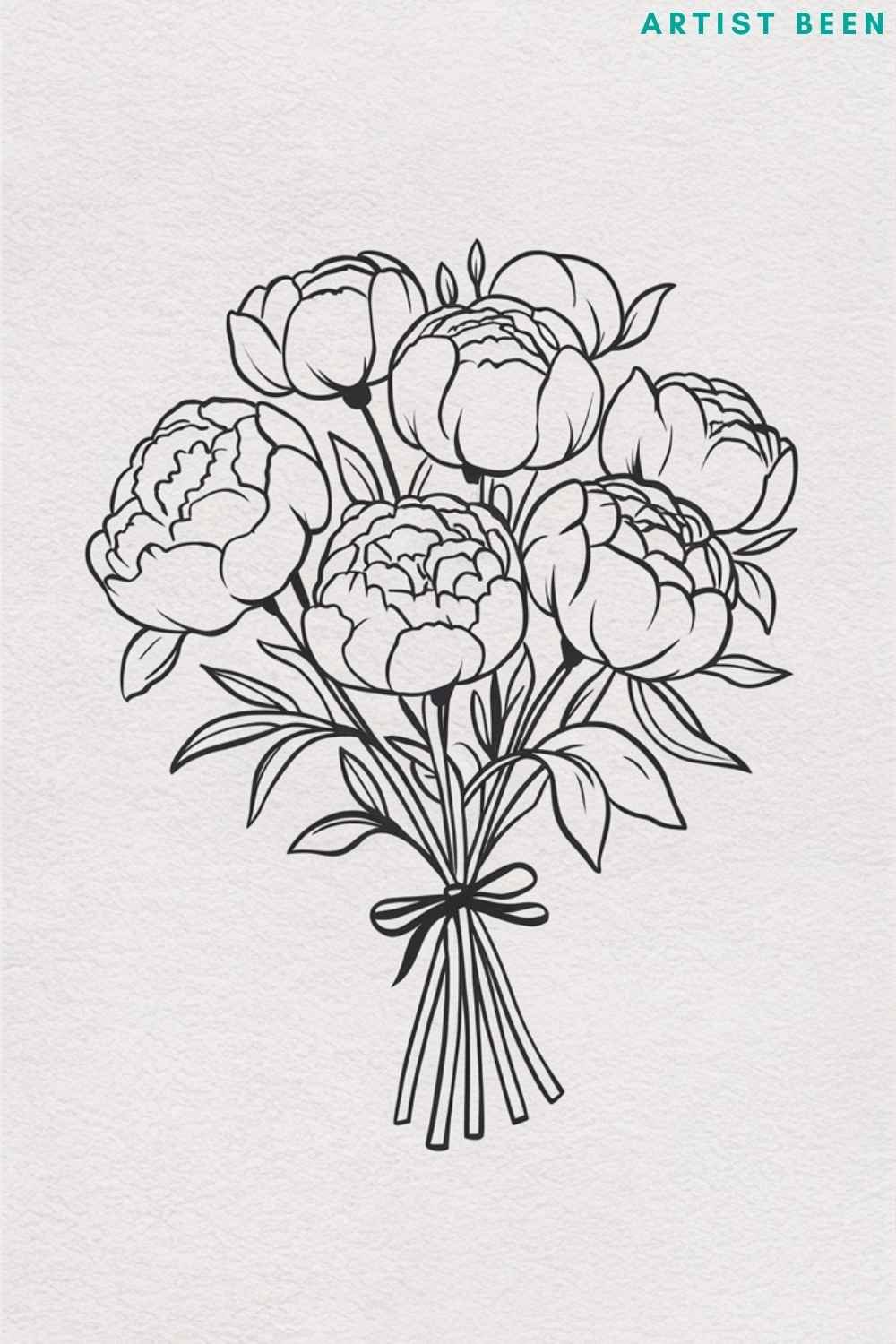 57+ Easy Peony Drawing Ideas for Beginners - Artist Been