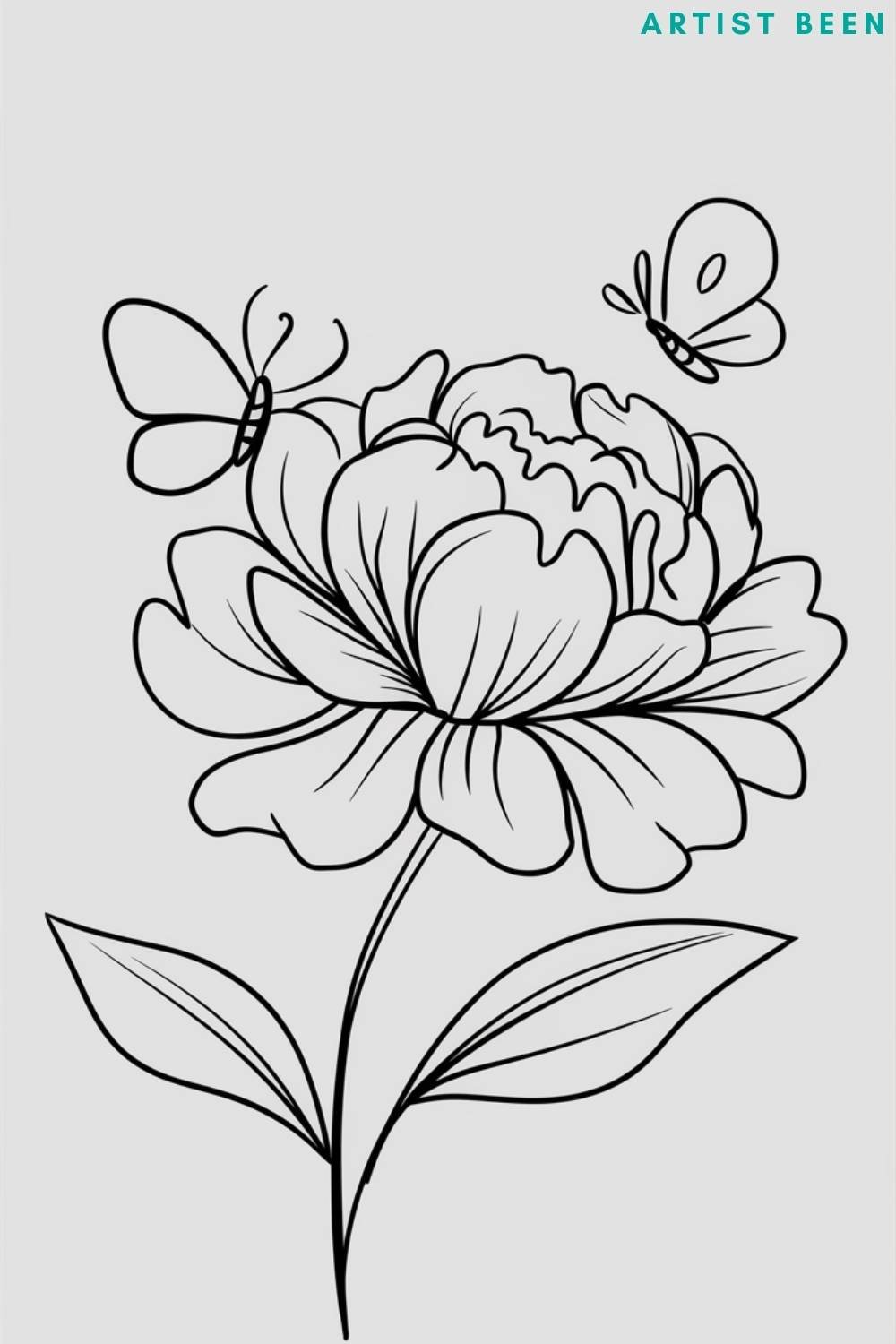 57+ Easy Peony Drawing Ideas for Beginners - Artist Been