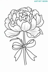 57+ Easy Peony Drawing Ideas for Beginners - Artist Been