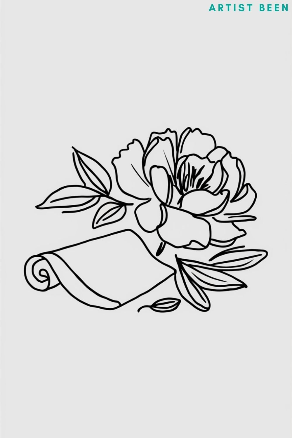 57+ Easy Peony Drawing Ideas for Beginners - Artist Been