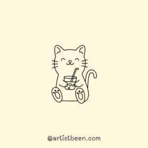 50+ Cute Cat Doodle Drawing Ideas - Artist Been