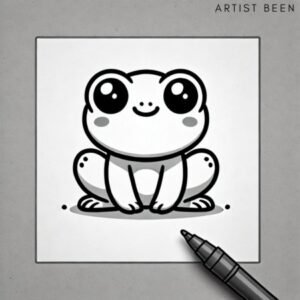 40+ Cute Frog Drawing Ideas for Beginners 🐸 - Artist Been