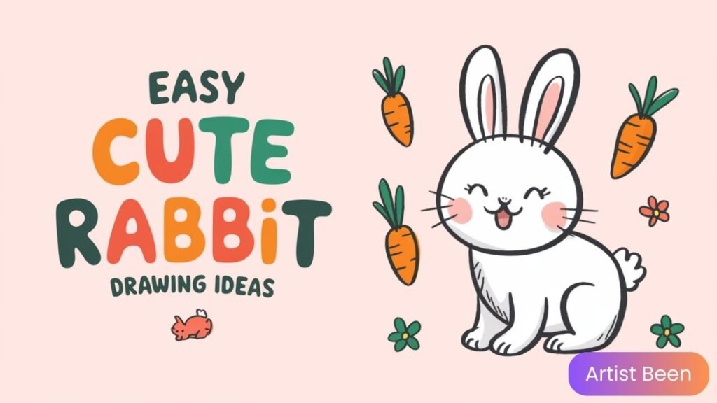 35 Easy Cute Rabbit Drawing Ideas 🐇 - Artist Been