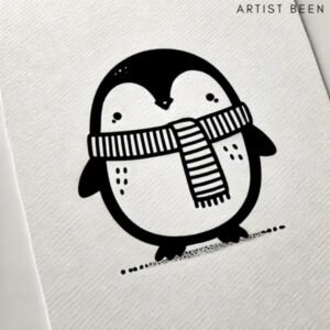 35 Easy Cute Penguin Drawing Ideas for Beginners 🐧 - Artist Been