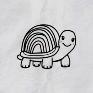 26 Easy and Cute Turtle Drawing Ideas for Beginners 🐢 - Artist Been