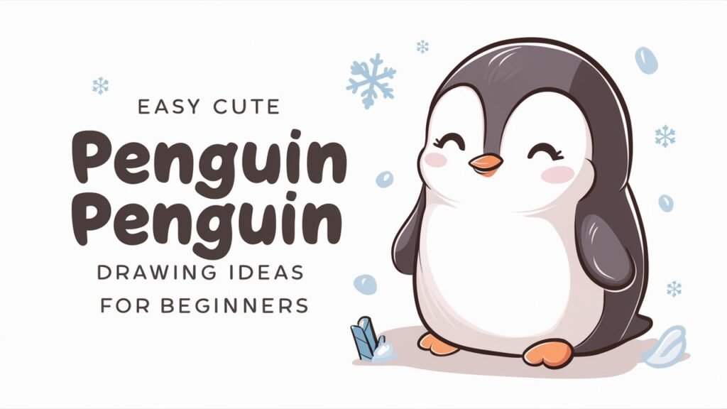 35 Easy Cute Penguin Drawing Ideas for Beginners 🐧 - Artist Been