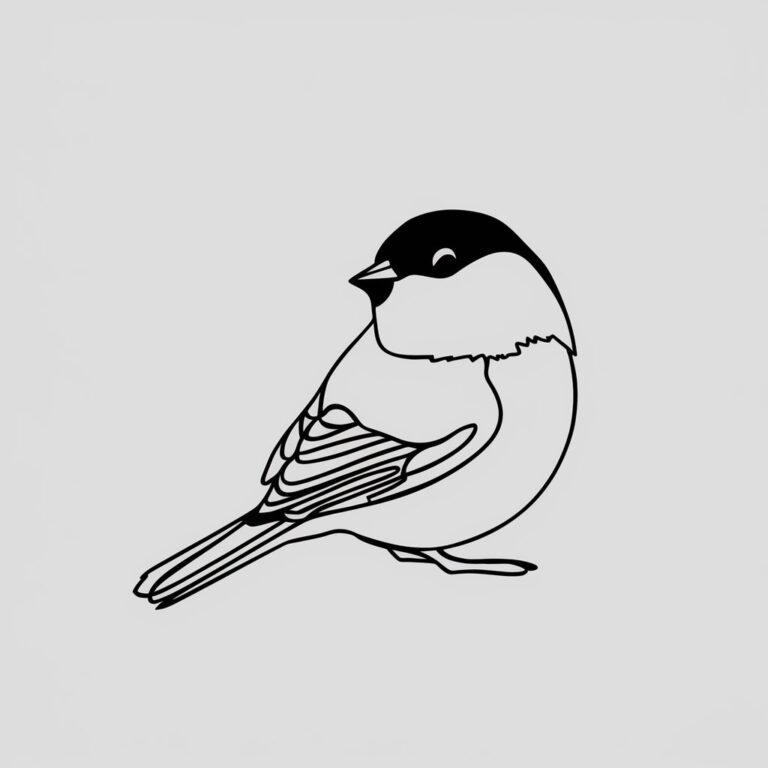 Easy and Cute Chickadee Bird Drawing Ideas 🐦 - Artist Been