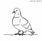 15 Easy and Cute Pigeon Bird Drawing Ideas for Beginners 🕊️ - Artist Been