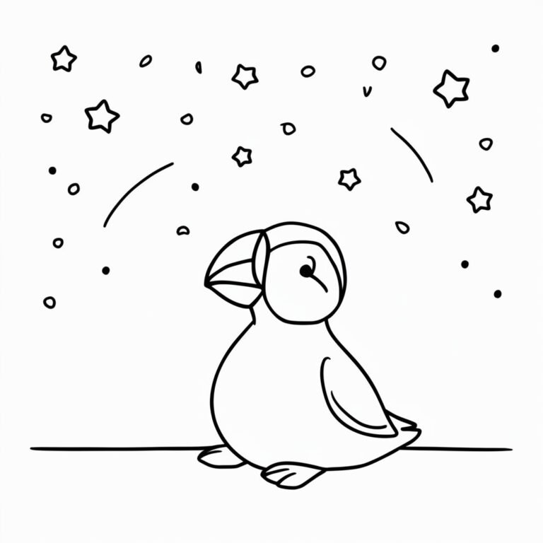 15 Easy and Cute Puffin Bird Drawing Ideas 🐧🎨 - Artist Been