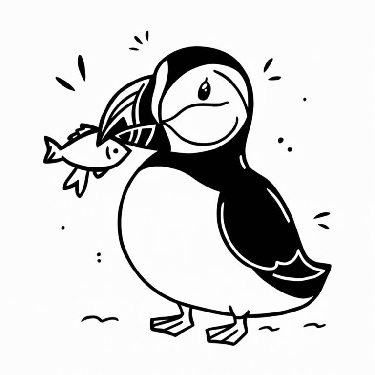 15 Easy and Cute Puffin Bird Drawing Ideas 🐧🎨 - Artist Been