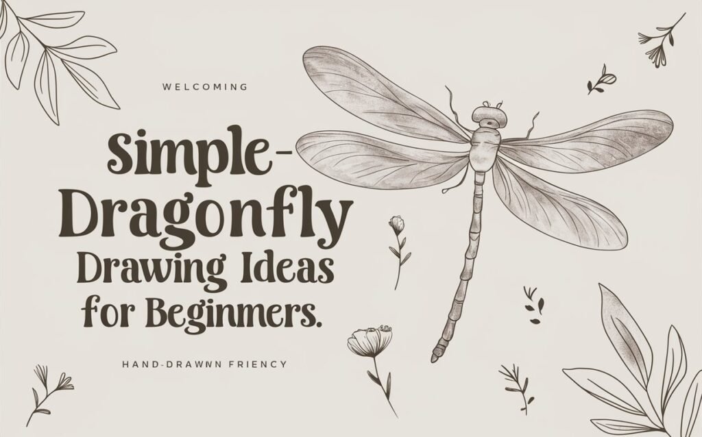 35 Easy and Simple Dragonfly Drawing Ideas for Beginners 🐞🎨 - Artist Been