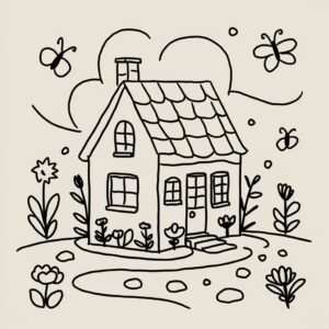 80+ Simple and Easy House Drawing Ideas for Beginner - Artist Been