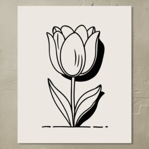 50 Easy Flowers Drawing Ideas for Beginners 🌸 - Artist Been