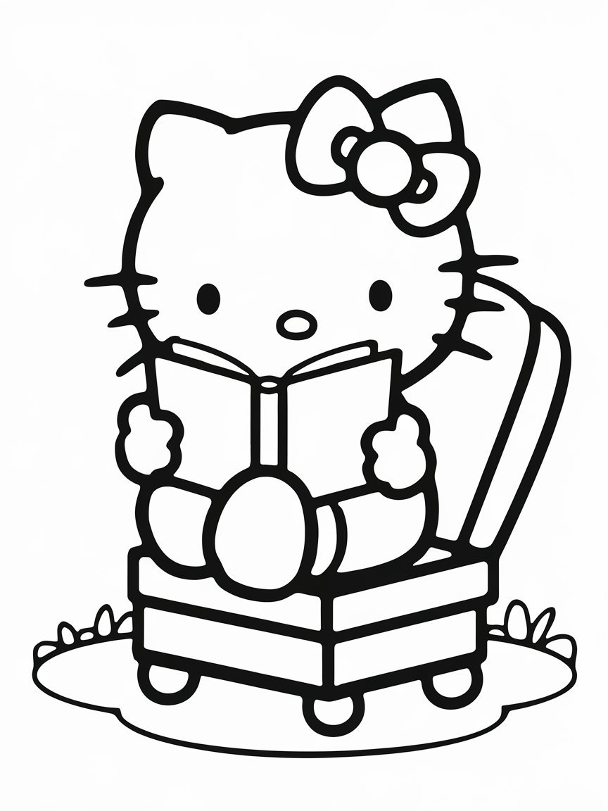 35+ Hello Kitty Coloring Pages for Kids - Artist Been