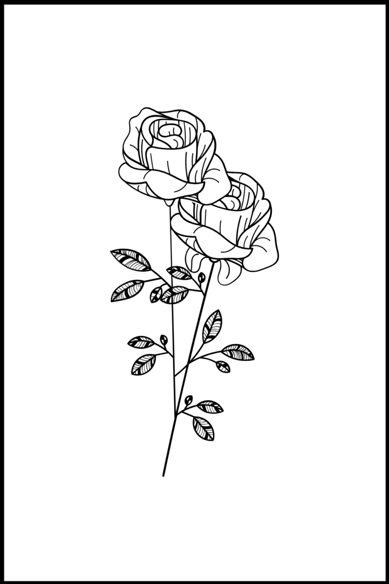 50+ Rose Doodle Ideas to Draw - Artist Been