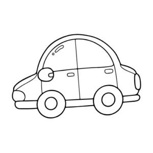 50+ Super Easy Car Coloring Pages for Kids - Artist Been