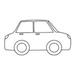 50+ Super Easy Car Coloring Pages for Kids - Artist Been