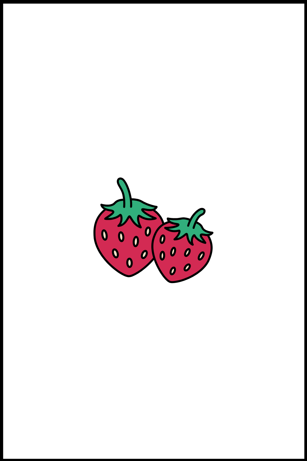 66+ Easy Strawberry Doodle Ideas to Draw - Artist Been