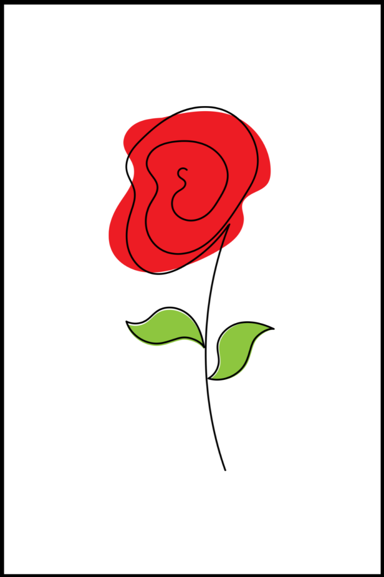 50+ Rose Doodle Ideas to Draw - Artist Been